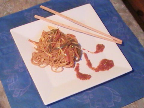 Recette de pâtes chinoises aux légumes Chow Mein - Pankaj blog