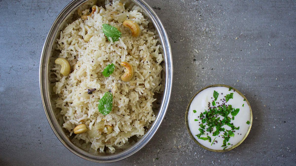 Recette indienne Riz à la noix de coco en vidéo - Pankaj blog