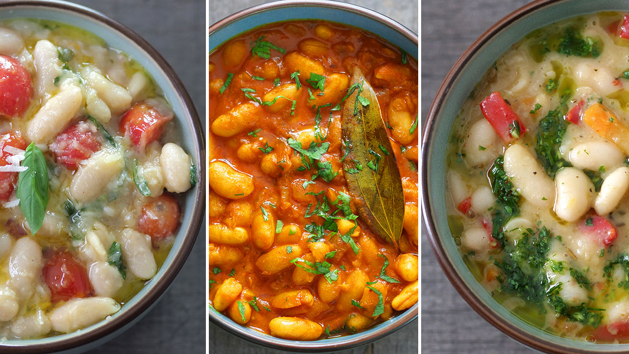 3 recettes végétariennes de haricots blancs en vidéo - Pankaj blog