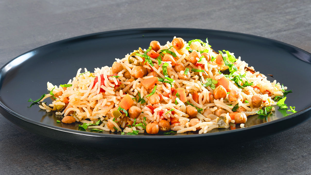 Recette de riz Pilaf aux pois chiches en vidéo - Pankaj blog